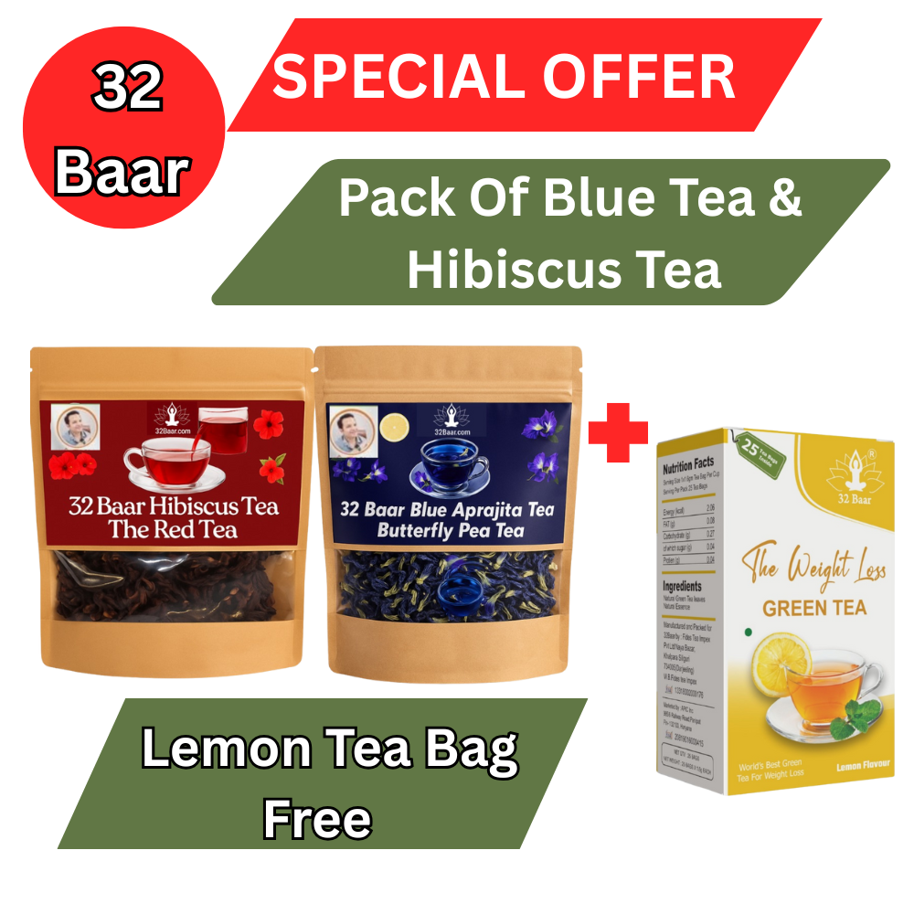 OFFER OFFER Blue Aprajita tea & Red Hibiscus Tea with Lemon green tea ...